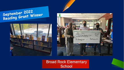 Broad Rock Elementary School Wins September 2022 Reading Grant ...