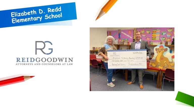 Elizabeth D. Redd Elementary School Wins RG Reading Grant - ReidGoodwin